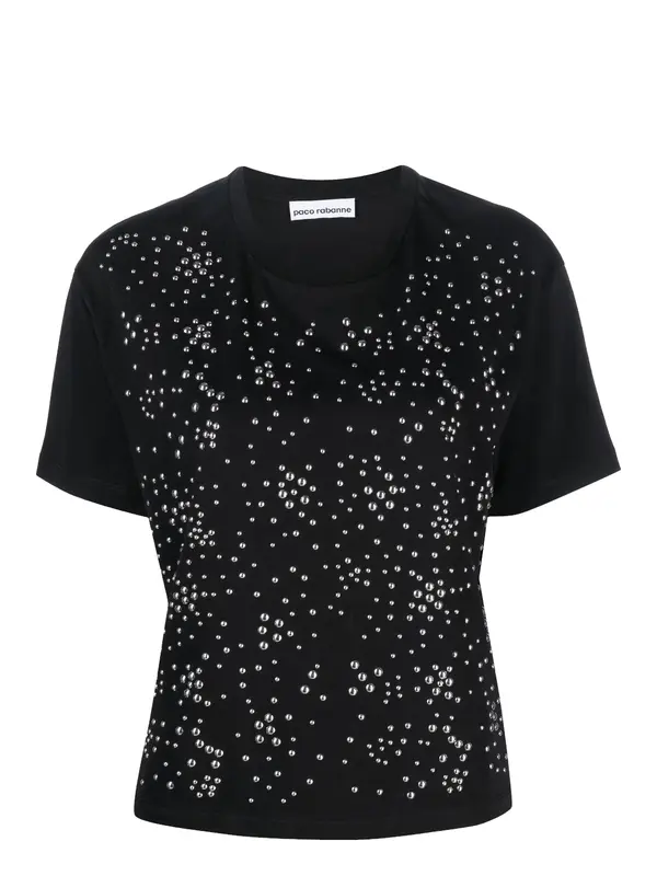Rabanne Studded T-shirt - Black