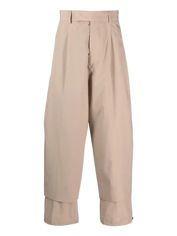 CRAIG GREEN Tailored Cropped Trousers - Neutrals