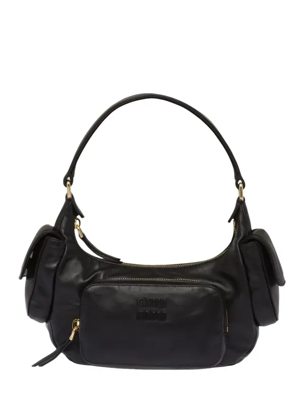 Miu Miu Leather Shoulder Bag - Black