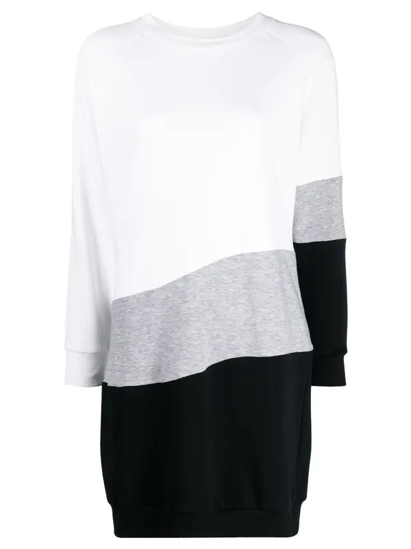 IOANA CIOLACU Long-sleeve Sweatshirt Dress - White
