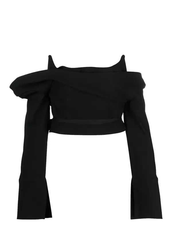 IOANA CIOLACU Off-shoulder Top - Black