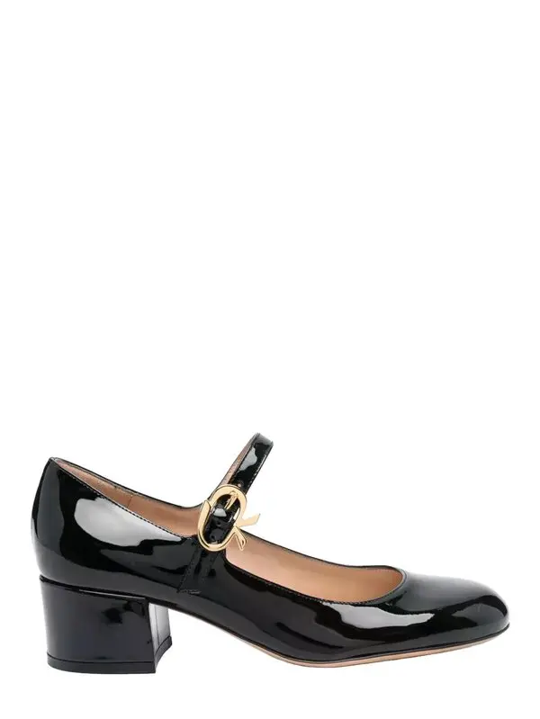 GIANVITO ROSSI 45mm Mary Ribbon Pumps - Black