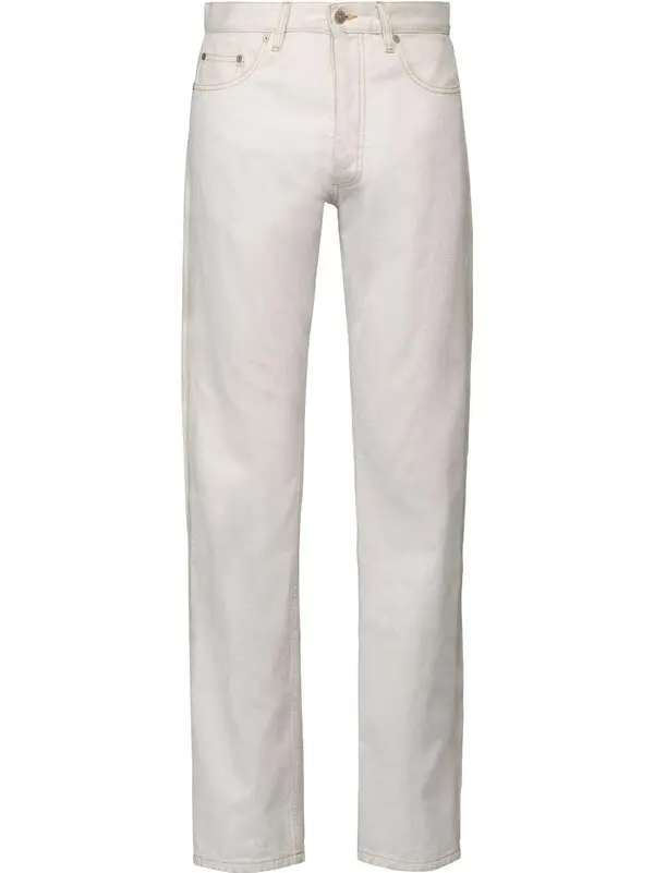 MAISON MARGIELA Straight-leg Mid-rise Jeans - White