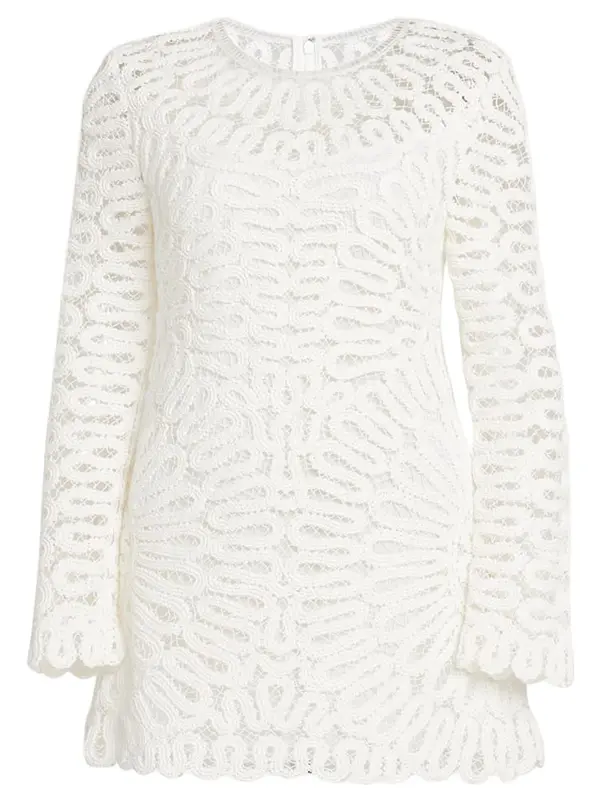 Simkhai Mccall Crochet Mini Dress - White