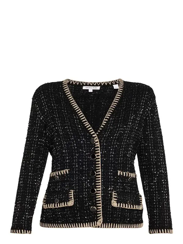 Veronica Beard Ceriani Knit Jacket - Black