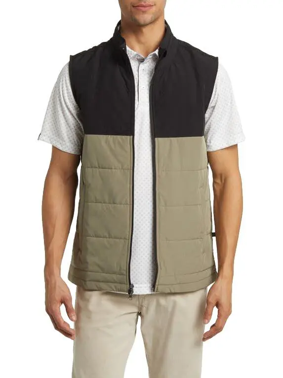 SWANNIES Cruz Colorblock Vest - Black-olive Gray