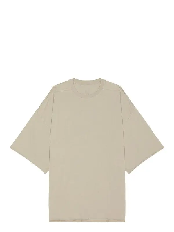 Rick Owens Tommy T-shirt In Cream - Pearl