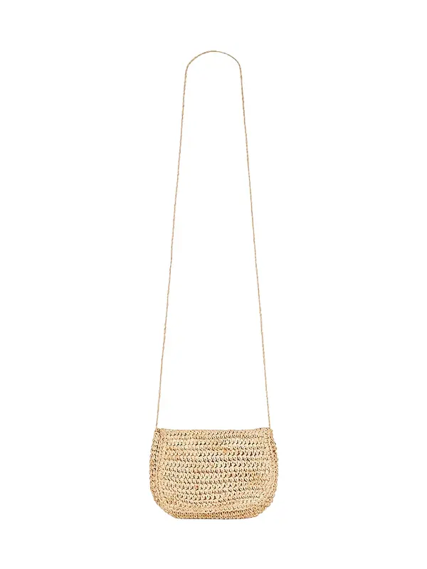 Hat Attack Straw Belt Bag - Tan