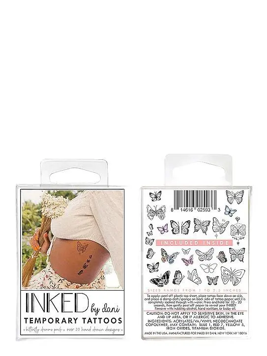 INKED BY DANI Butterfly Dreams Temporary Tattoo Pack - N,a