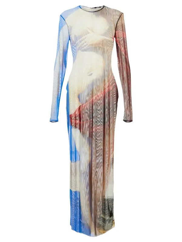 Balmain Printed Maxi Dress - Multicoloured