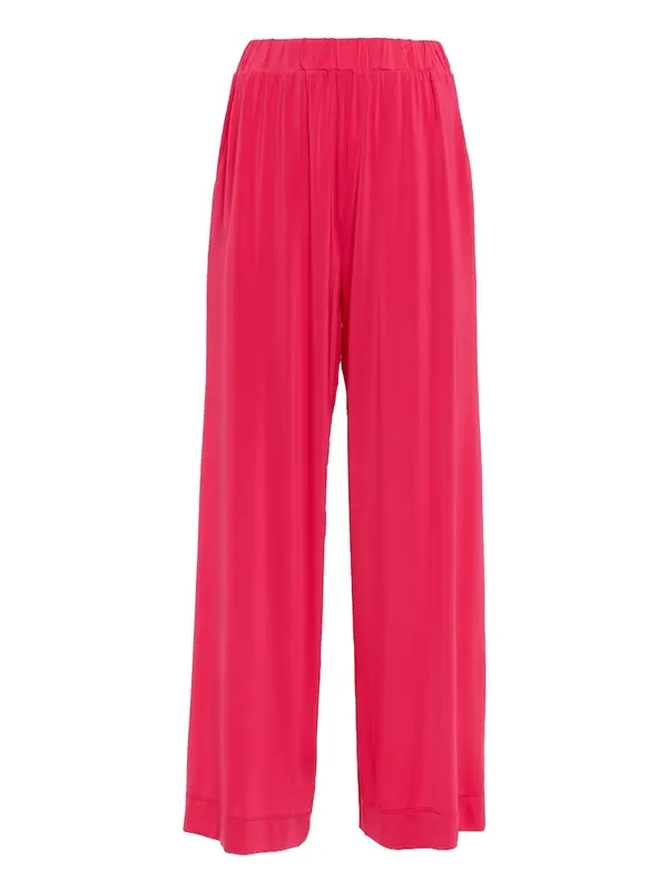 Max Mara Emilia Wide-leg Jersey Pants - Pink