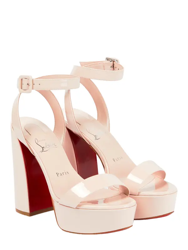 CHRISTIAN LOUBOUTIN Movida Sabina Platform Sandals - Beige