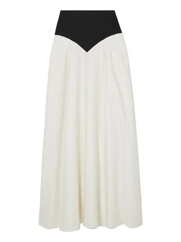 Gabriela Hearst Mel Paneled Maxi Skirt - Neutrals