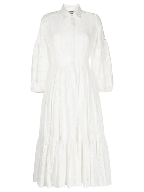 Evarae Sienna Cotton Maxi Dress - White