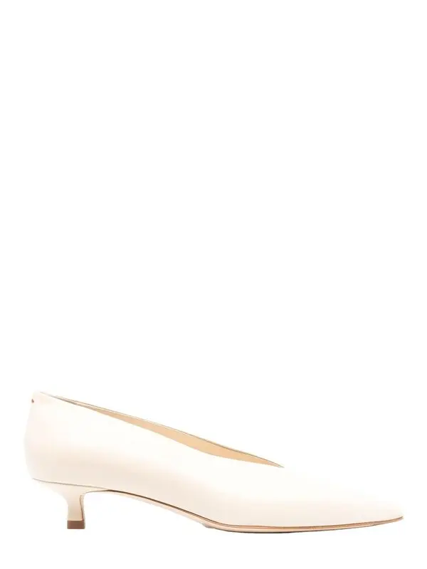 AeydĒ Clara Kitten-heel Pumps - Neutrals