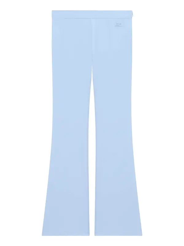 COURREGES Tech Jersey Flared Trousers - Blue