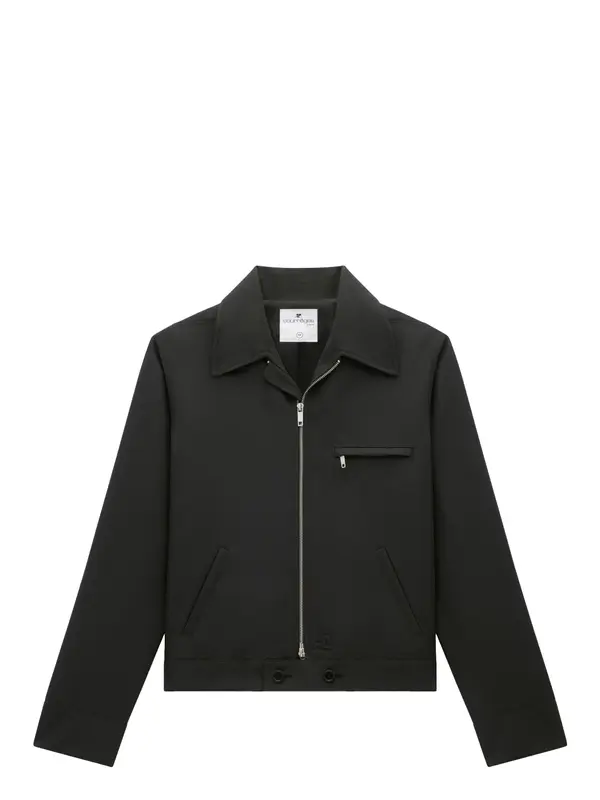 COURREGES Zip-up Shirt Jacket - Black