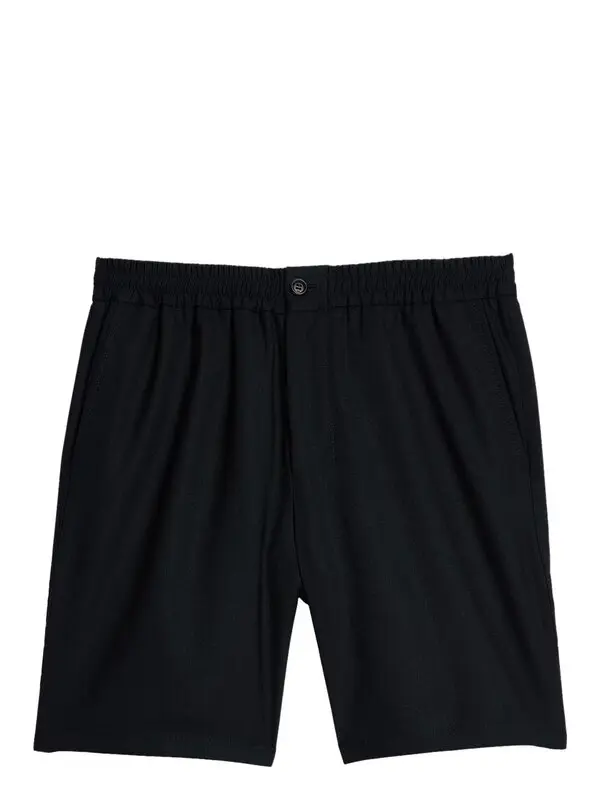 AMI Paris Virgin Wool Chino Shorts - Black
