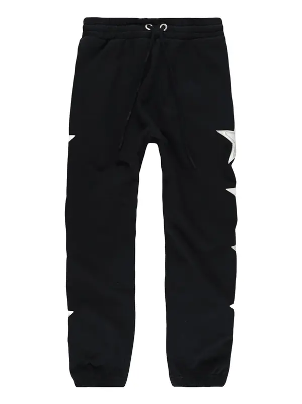 Palm Angels Star-patch Cotton Track Pants - Black