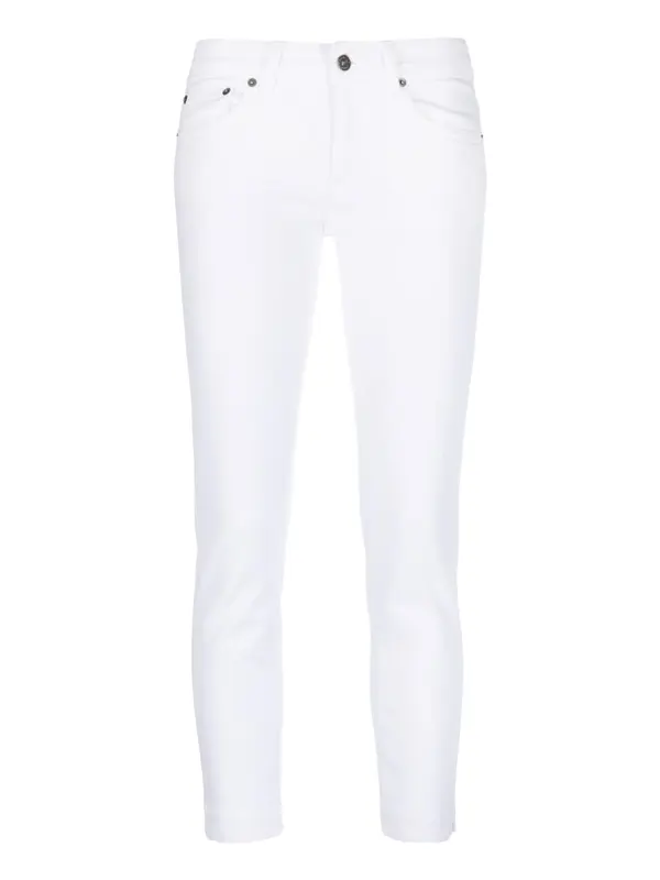DONDUP Slim-cut Cropped Jeans - White