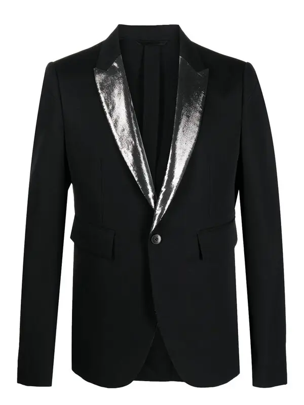SAPIO Single-breasted Long-sleeved Blazer - Black