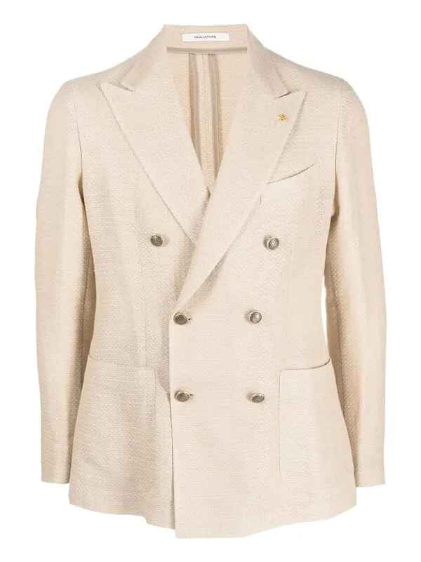 Tagliatore Double-breasted Peak-lapels Blazer - Neutrals