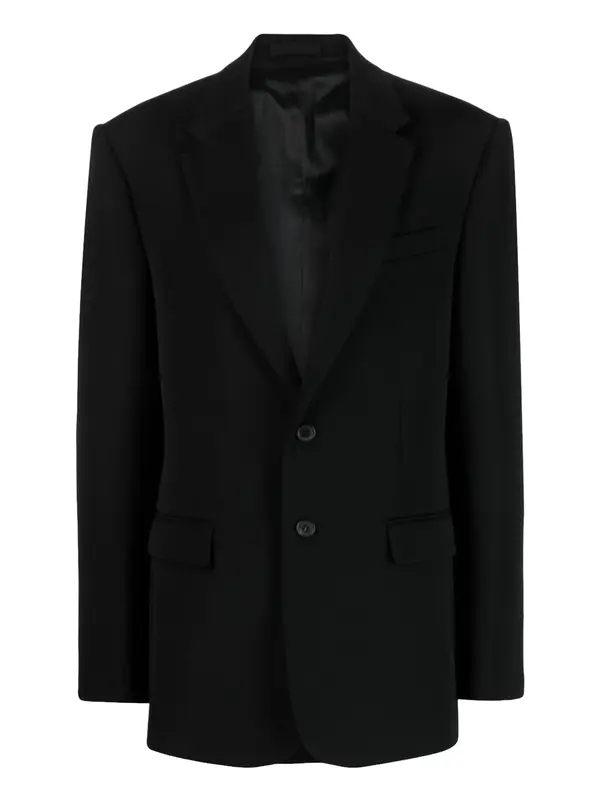 Wardrobe.NYC Relaxed-fit Single-breasted Blazer - Black