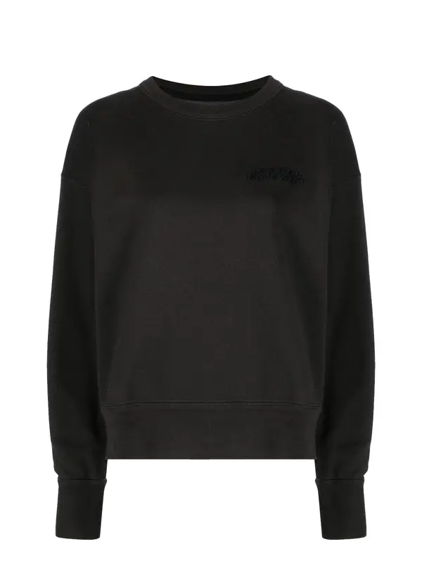 Isabel Marant Shad Logo-embroidered Sweatshirt - Black