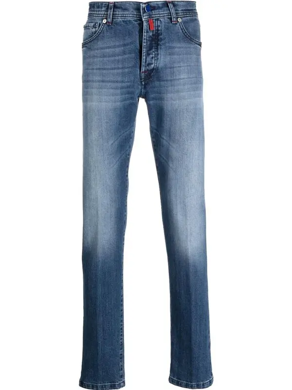 Kiton Slim-cut Jeans - Blue