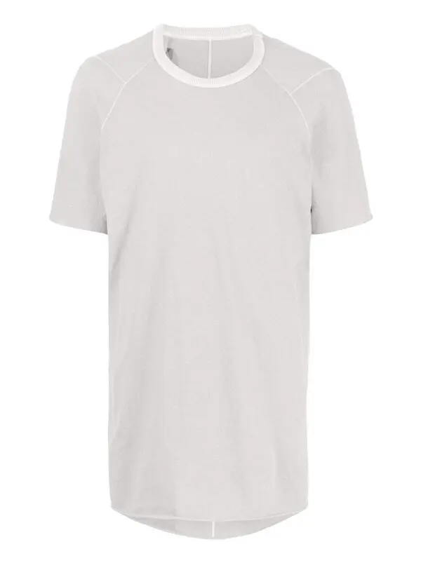 Boris Bidjan Saberi Round Neck Longline T-shirt - Grey