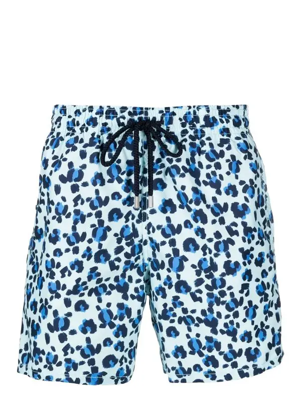 Vilebrequin Abstract-pattern Swim Shorts - Blue