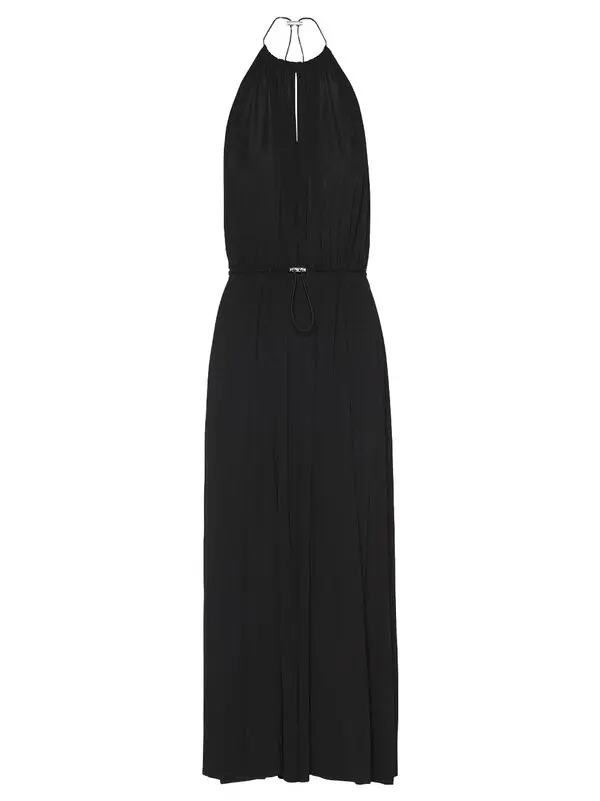 Miu Miu Organzine Halterneck Dress - Black