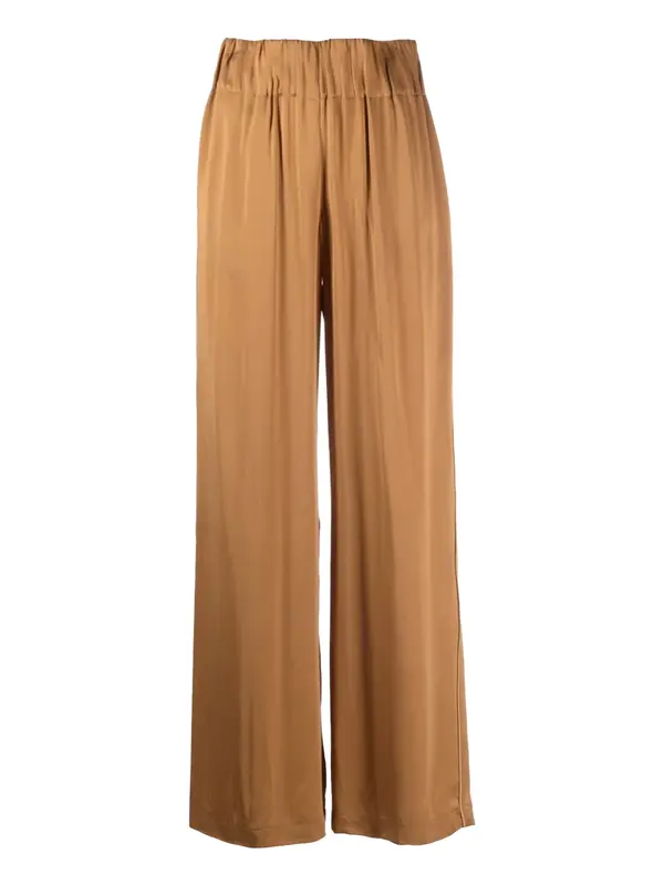 Aspesi High-waist Wide-leg Trousers - Brown