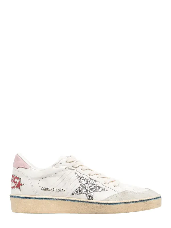 GOLDEN GOOSE Ballstar Leather Sneakers - White