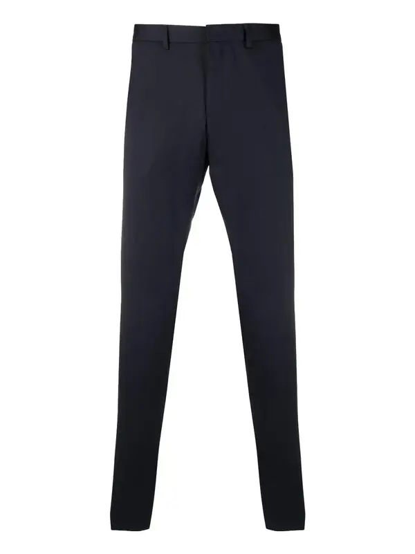 BOSS Straight-leg Wool Trousers - Blue