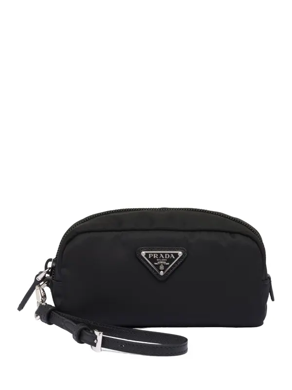 Prada Re-nylon Zip-up Pouch - Black