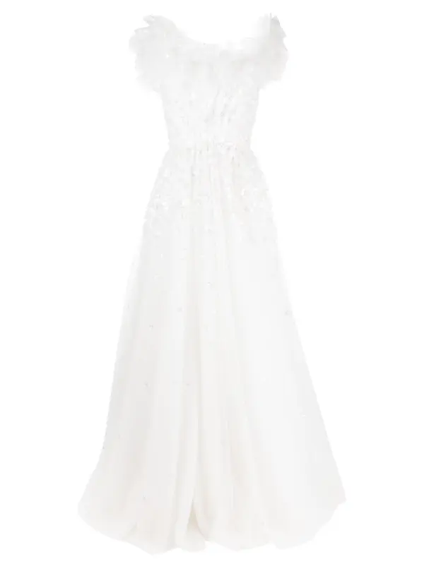 Jenny Packham Angel Eyes Maxi Dress - White