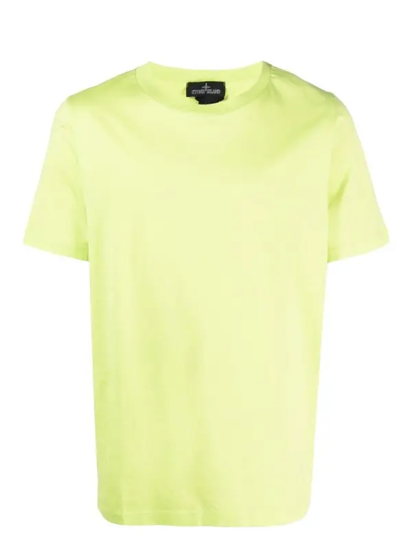 Stone Island Logo-print Cotton T-shirt - Green