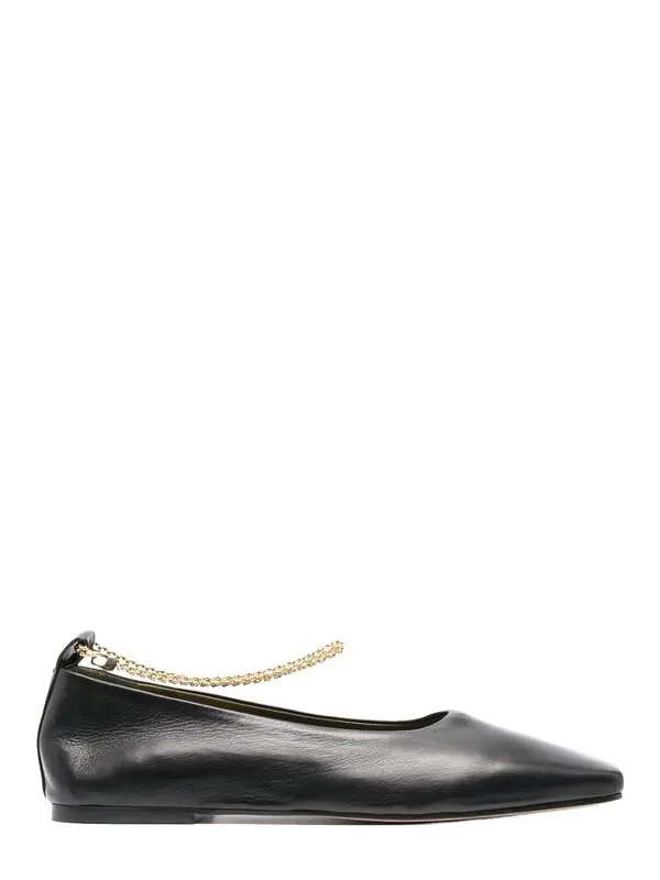 MARIA LUCA Chain-link Ballerina Shoes - Black