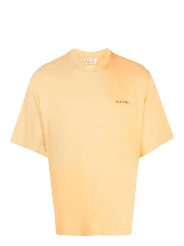Marni Graphic-print Cotton T-shirt - Orange