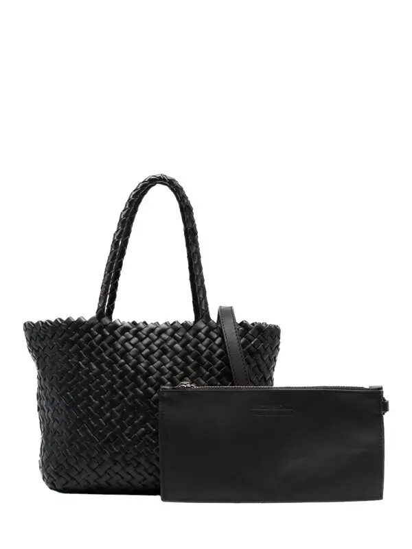 Dragon Diffusion Woven Leather Tote - Black