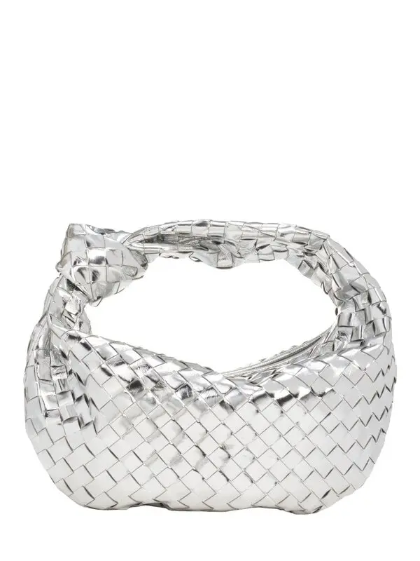 Bottega Veneta Mini Jodie Top Handle Bag - 8101 Silverilver