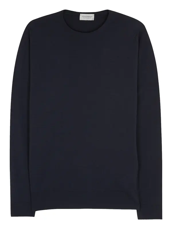 John Smedley Lundy Fine-knit Wool Jumper - Navy