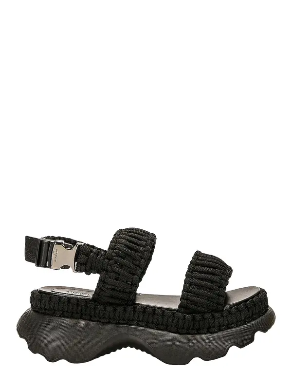 Moncler Belay Woven Sandal - Black