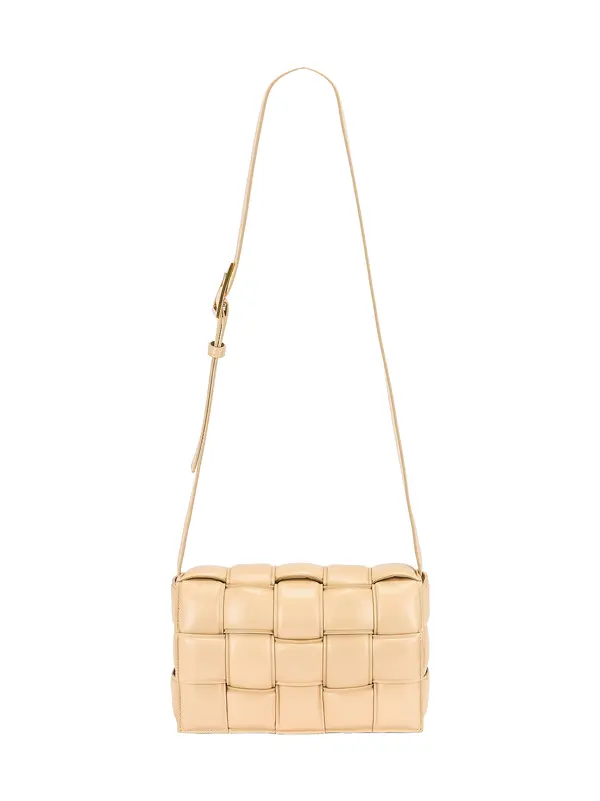 Bottega Veneta Padded Cassette Crossbody Bag - Porridge & Gold