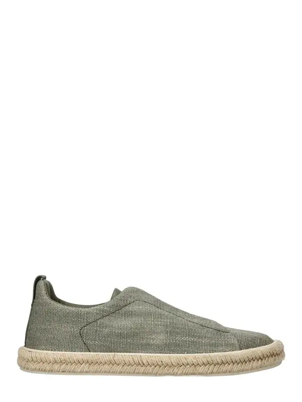 Zegna Triple Stitch Espadrilles - Green