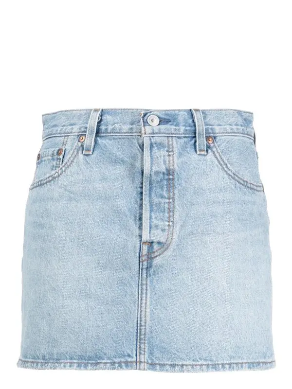 LEVI'S Mid-rise Denim Skirt - Blue
