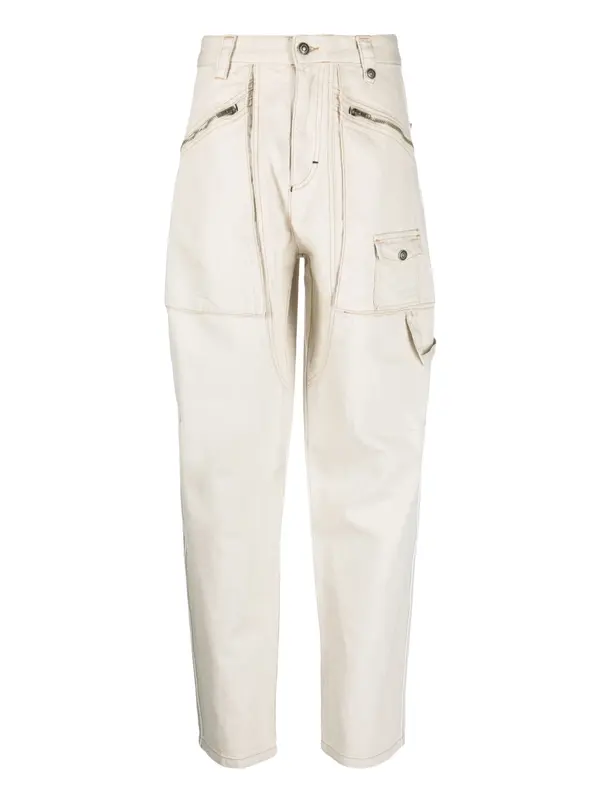 Isabel Marant Paciane Tapered Trousers - Neutrals