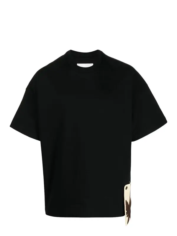 JIL SANDER Patch-detail Cotton T-shirt - Black