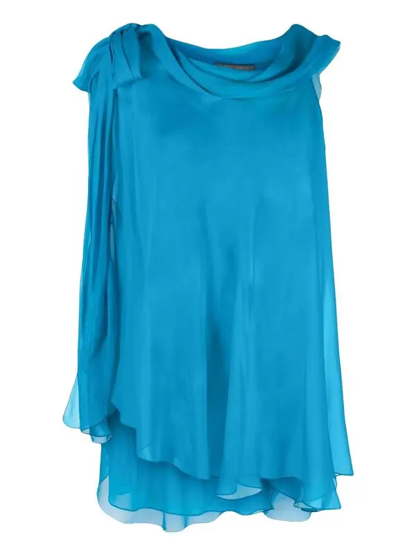 Alberta Ferretti Asymmetric Blouse - Blue